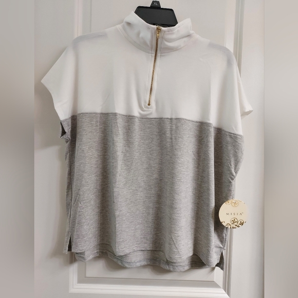Misia | Tops | Nwt Misia Womens White And Gray Top | Poshmark